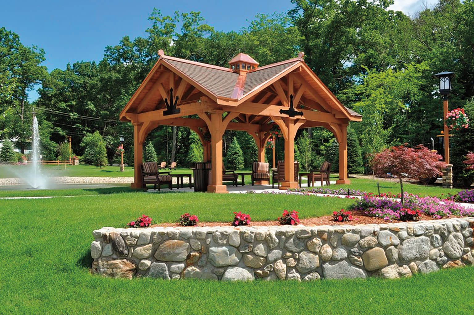 Grand Escape Pavilions - Amish Wholesale Gazebos